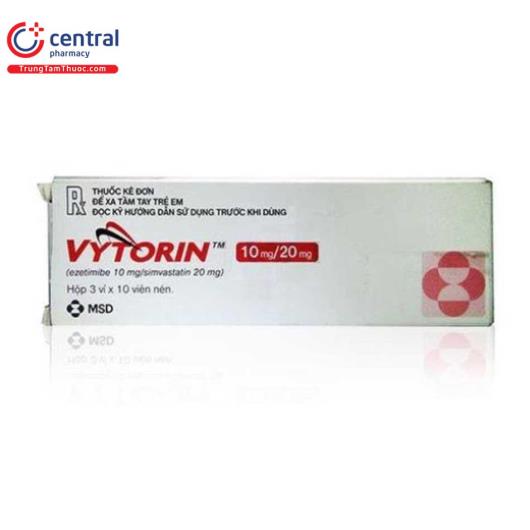 [CHÍNH HÃNG] Thuốc Vytorin 10mg/20mg điều trị tăng Cholesterol máu