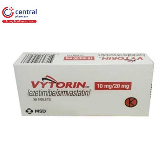 [CHÍNH HÃNG] Thuốc Vytorin 10mg/20mg điều trị tăng Cholesterol máu