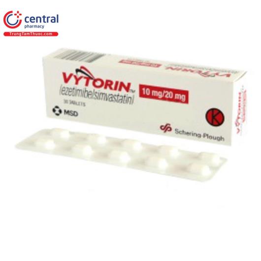 [CHÍNH HÃNG] Thuốc Vytorin 10mg/20mg điều trị tăng Cholesterol máu