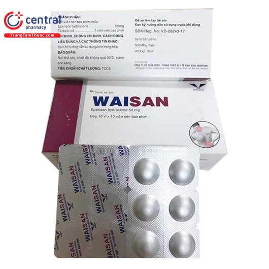 [CHÍNH HÃNG] Thuốc Waisan 50mg điều trị tăng trương lực cơ
