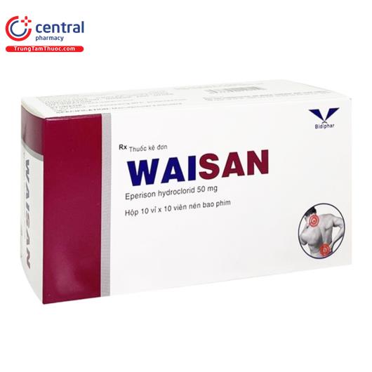 [CHÍNH HÃNG] Thuốc Waisan 50mg điều trị tăng trương lực cơ