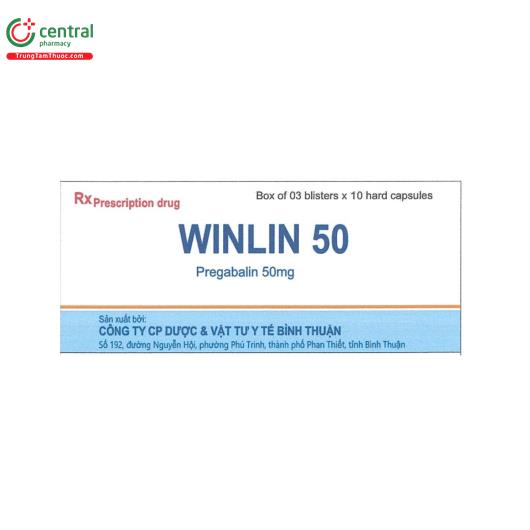 Thuốc Winlin 50 chỉ định điều trị rối loạn lo âu lan tỏa