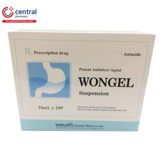 Thuốc Wongel Suspension điều trị viêm loét dạ dày nhanh chóng
