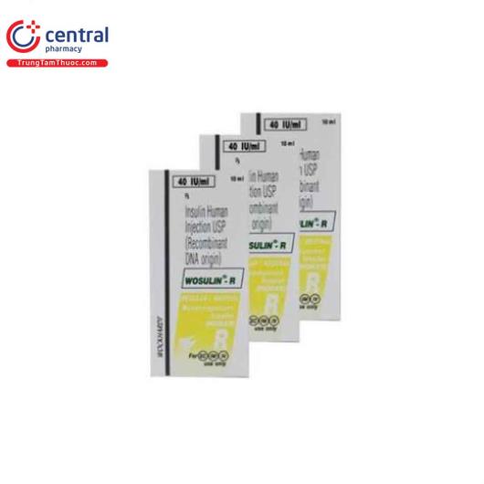 Thuốc Wosulin R-40 IU/ml: Chỉ định và lưu ý khi sử dụng