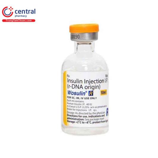 Thuốc Wosulin R-40 IU/ml: Chỉ định và lưu ý khi sử dụng