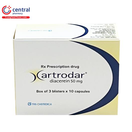 Thuốc Artrodar 50mg điều trị thoái hoá khớp: cách dùng và giá bán