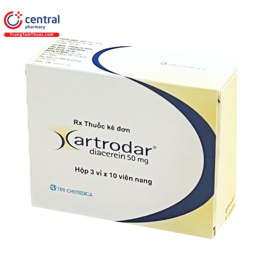 Thuốc Artrodar 50mg điều trị thoái hoá khớp: cách dùng và giá bán