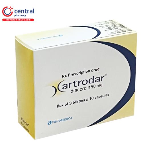 Thuốc Artrodar 50mg điều trị thoái hoá khớp: cách dùng và giá bán