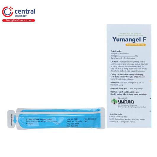 Thuốc điều trị viêm loét dạ dày Yumangel F: Cách dùng, liều dùng