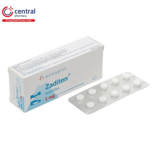 Thuốc Zaditen 1mg - thuốc điều trị các trường hợp dị ứng