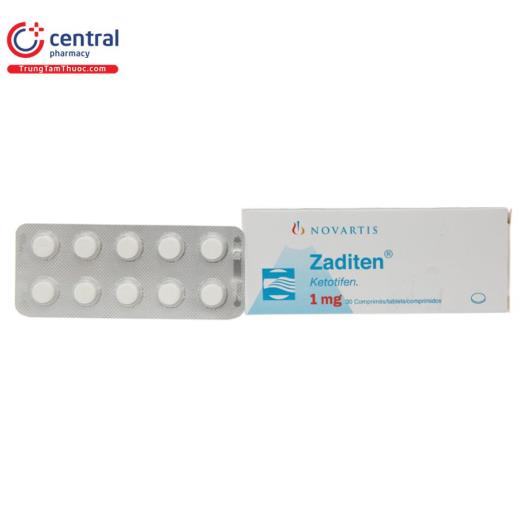 Thuốc Zaditen 1mg - thuốc điều trị các trường hợp dị ứng