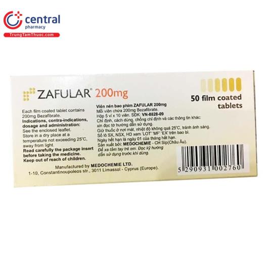 [CHÍNH HÃNG] Thuốc Zafular - Thuốc điều trị tăng lipid máu hiệu quả