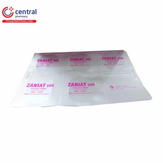 Thuốc Zaniat 500 điều trị nhiều loại nhiễm khuẩn
