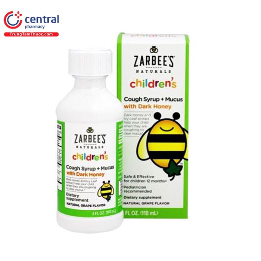 [CHÍNH HÃNG] Siro ho long đờm Zarbees’s Naturals Cough Syrup Mucus