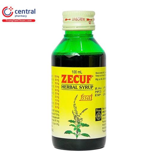 [CHÍNH HÃNG] Thuốc Zecuf Herbal Syrup - giảm ho long đờm hiệu quả