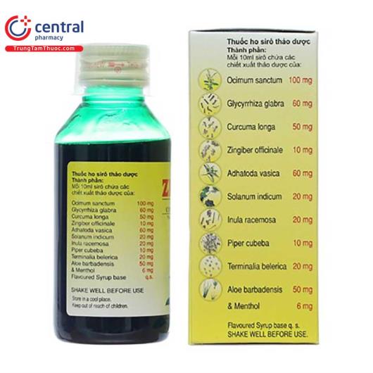 [CHÍNH HÃNG] Thuốc Zecuf Herbal Syrup - giảm ho long đờm hiệu quả