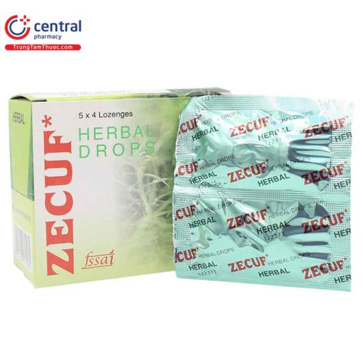 Viên ngậm Zecuf Herbal Drops (Herbal) giảm ho nhanh chóng