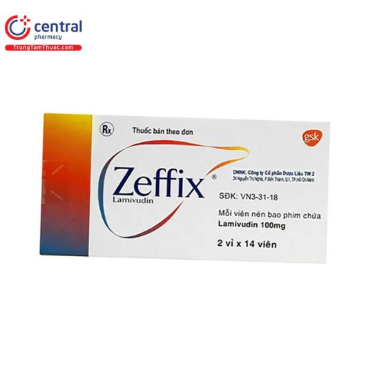 [CHÍNH HÃNG] Thuốc Zeffix 100mg - Điều trị cho bệnh nhân viêm gan B