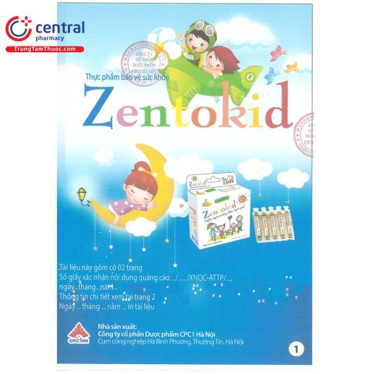 [CHÍNH HÃNG] Thuốc Zentokid giúp bé ăn ngon ngủ khỏe