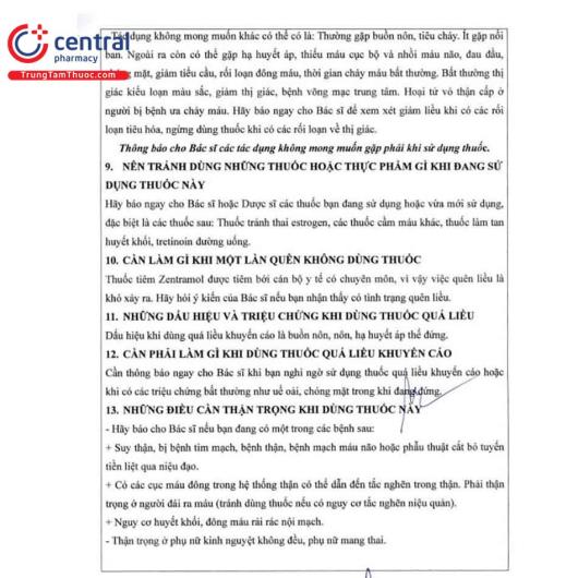 [CHÍNH HÃNG] Thuốc Zentramol - Thuốc điều trị bệnh máu khó đông