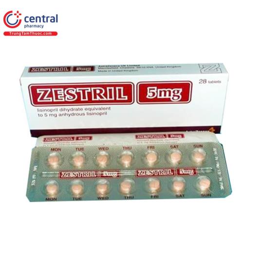 Thuốc Zestril 5mg - thuốc điều trị cao huyết áp của AstraZeneca