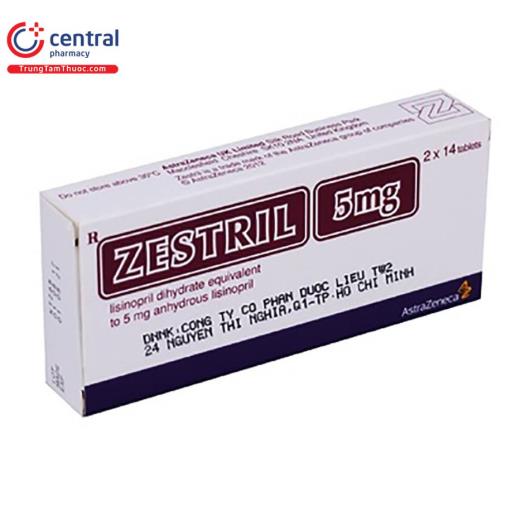 Thuốc Zestril 5mg - thuốc điều trị cao huyết áp của AstraZeneca