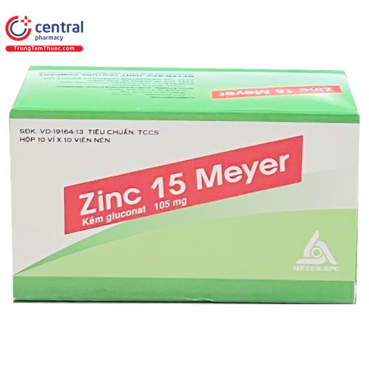 [CHÍNH HÃNG] Thuốc ZinC 15 Meyer - Bổ sung Kẽm vi lượng cho cơ thể