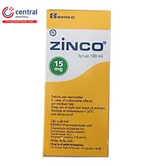 Thuốc Zinco Syrup 100ml - Thuốc bổ sung kẽm cho cơ thể
