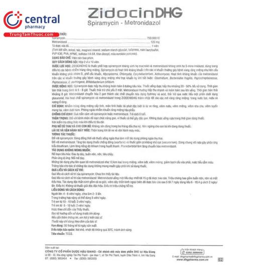 [CHÍNH HÃNG] Thuốc ZidocinDHG - Điều trị nhiễm trùng răng miệng