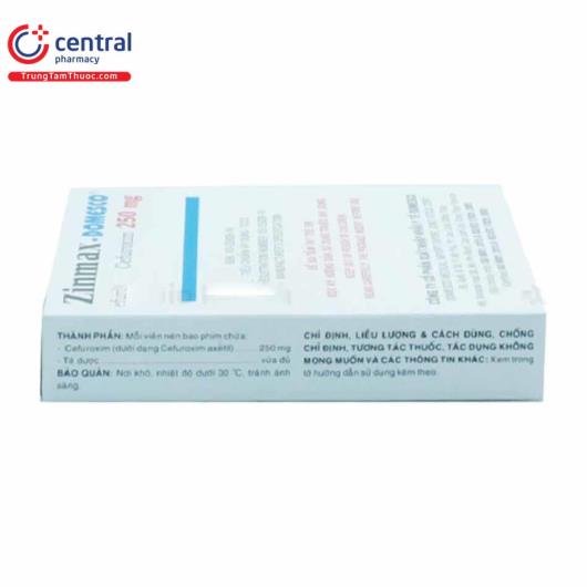 Thuốc Zinmax - Domesco 250mg điều trị nhiễm khuẩn ở trẻ em