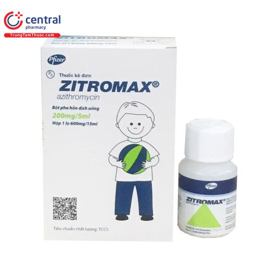 Thuốc Zitromax 200mg/5ml điều trị nhiều loại nhiễm trùng do vi khuẩn