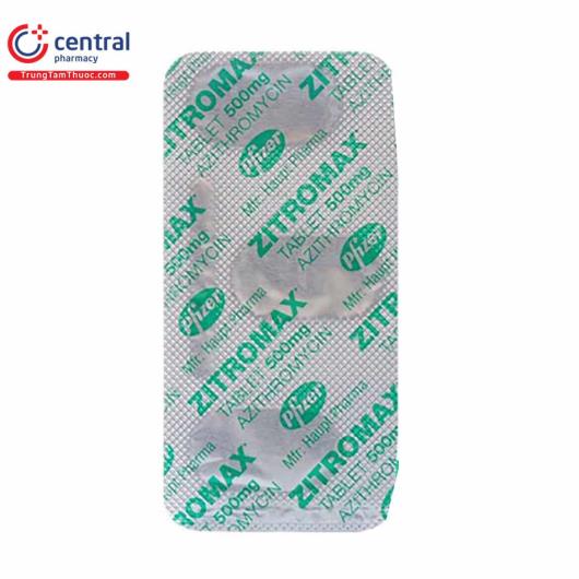 [CHÍNH HÃNG] Thuốc Zitromax 500mg (Hộp 3 viên) trị nhiễm khuẩn hô hấp