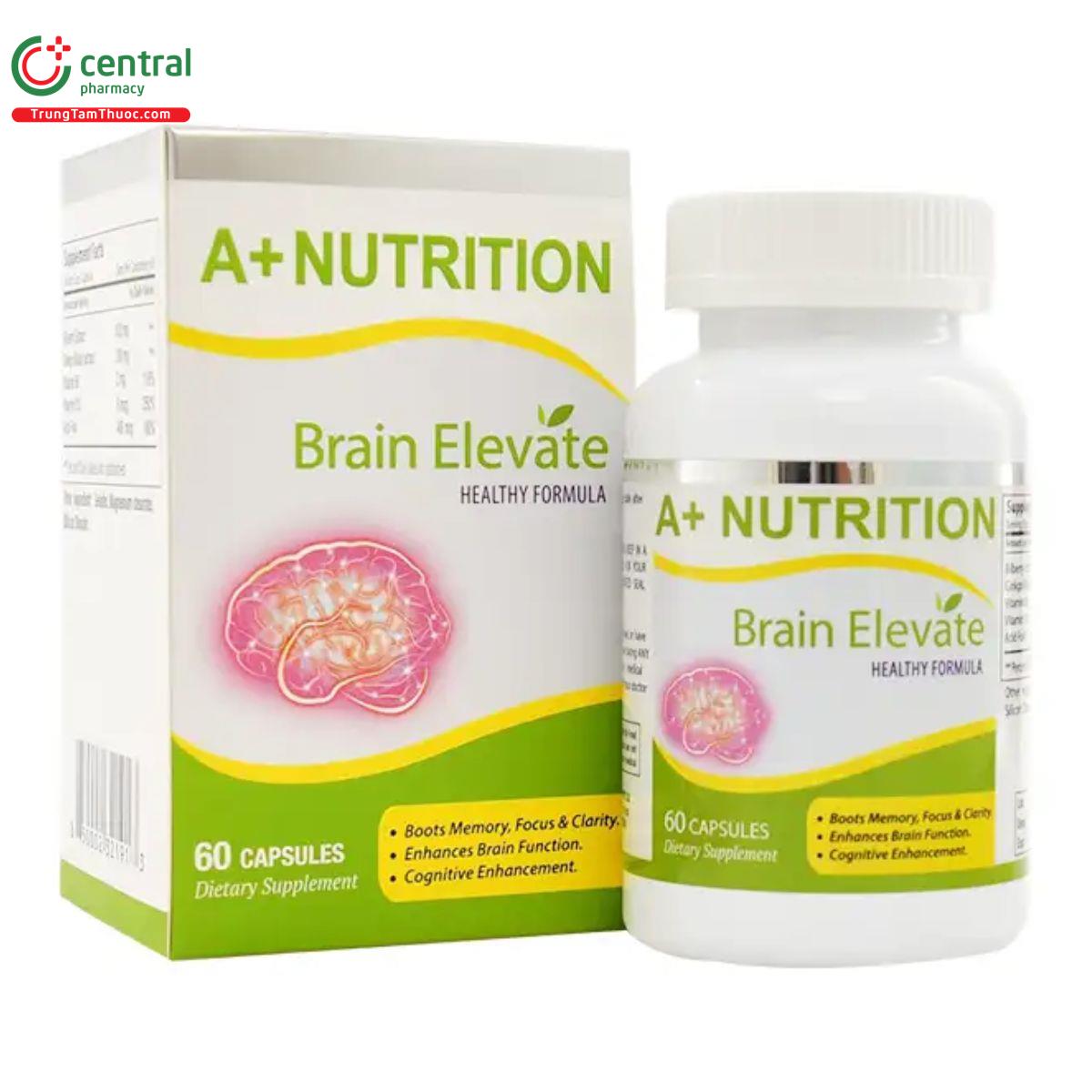 A+ Nutrition Brain Elevate giúp cải thiện trí nhớ, khả năng tập trung