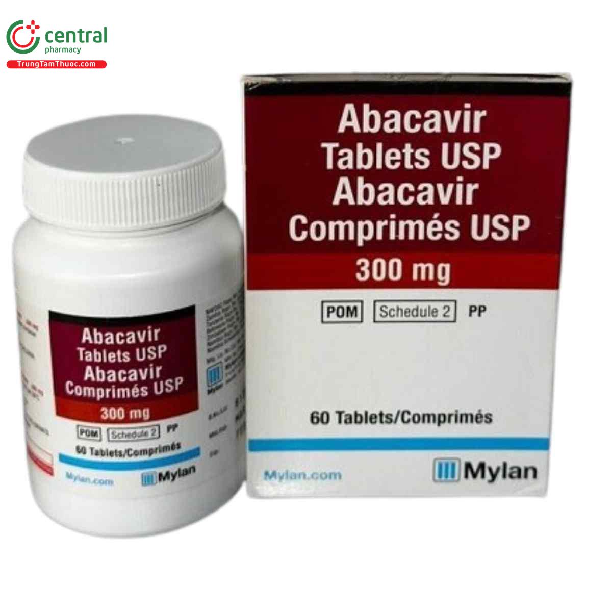 Thuốc Abacavir Mylan điều trị nhiễm virus gây giảm miễn dịch ở người