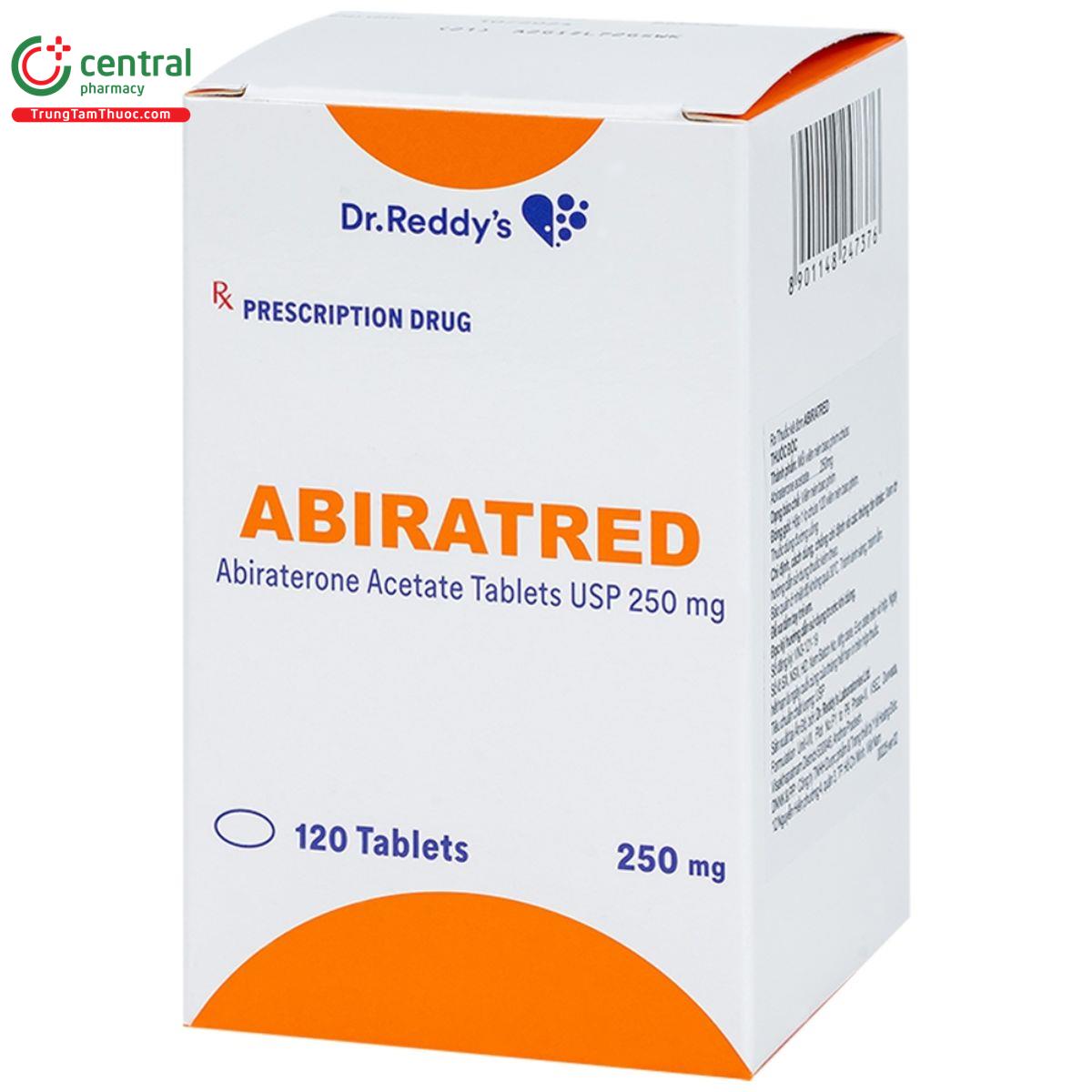 Thuốc Abiratred 250mg Abiraterone Acetate Điều trị ung thư tiền liệt tuyến
