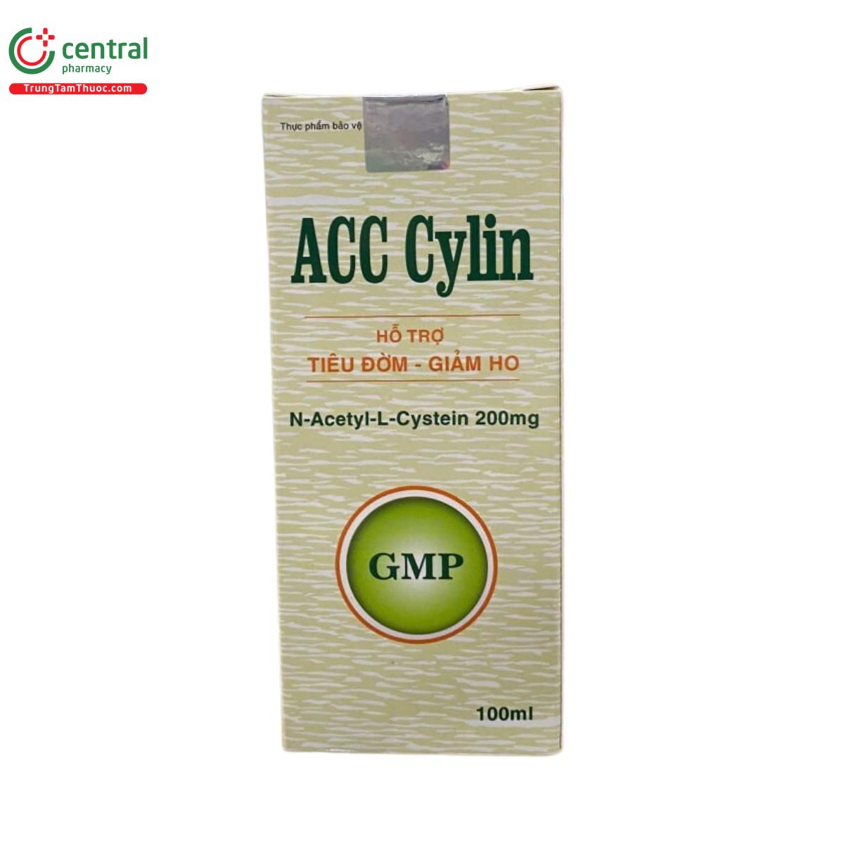 Thuốc ACC Cylin giúp hỗ trợ giảm triệu chứng ho, làm loãng và tiêu đờm