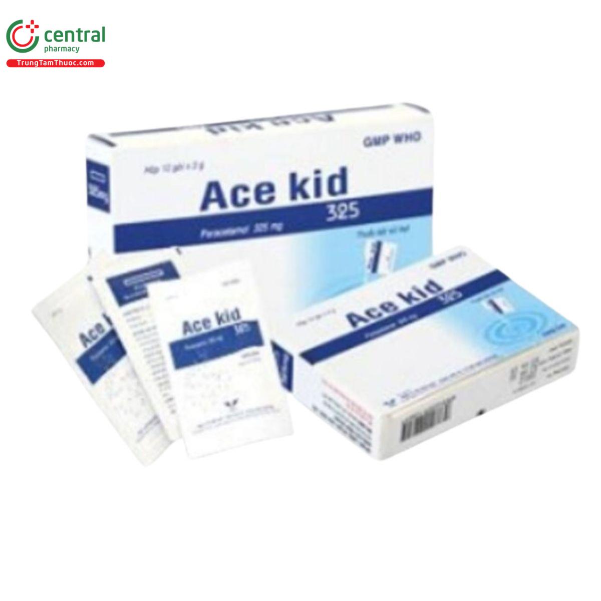 Thuốc Ace kid 325 giảm đau, hạ sốt cho trẻ nhỏ, giảm đau đầu,đau răng