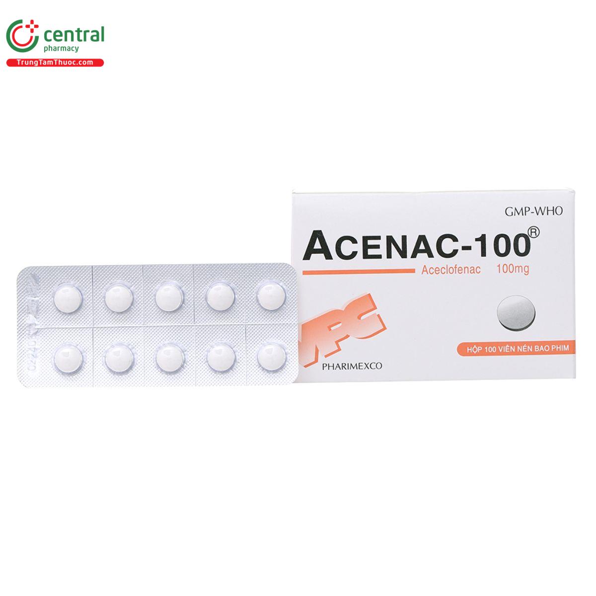 Thuốc Acenac 100 điều trị giảm đau và kháng viêm trong viêm xương khớp