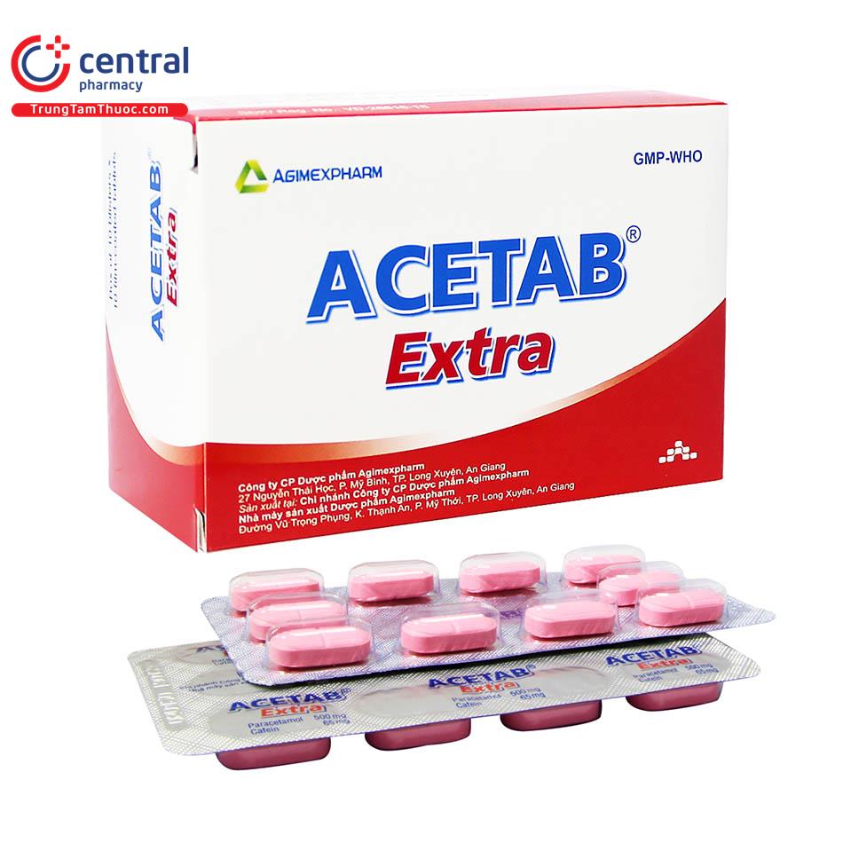 [CHÍNH HÃNG] Thuốc Acetab Extra - Thuốc giảm đau hạ sốt