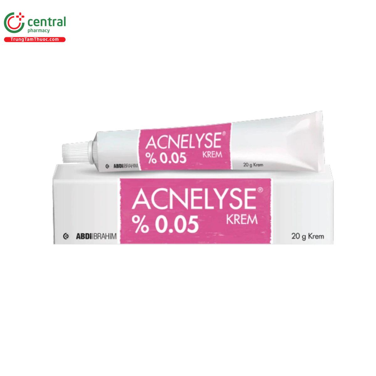 Thuốc Acnelyse Krem Tretinoin 0.05% điều trị mụn trứng cá viêm, mụn mủ