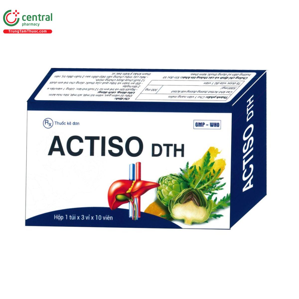 Thuốc Actiso DTH - Điều trị viêm gan, viêm túi mật, tiêu hoá kém