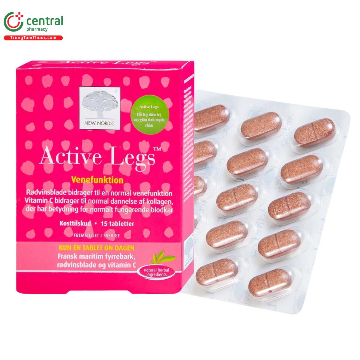 Thuốc Active Legs phòng ngừa, hỗ trợ điều trị suy giãn tĩnh mạch chân