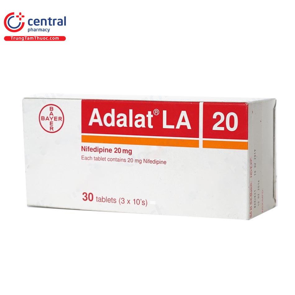 [CHÍNH HÃNG] Thuốc Adalat LA 20mg điều trị tăng huyết áp vô căn