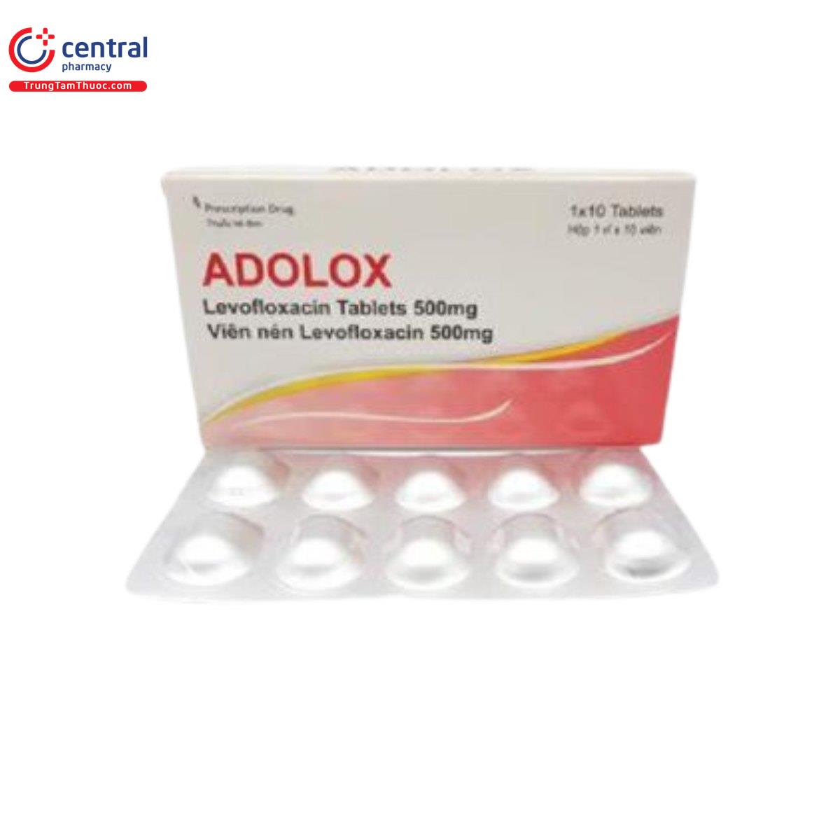 Thuốc Adolox 500mg - Kháng sinh nhóm Quinolon điều trị nhiễm khuẩn
