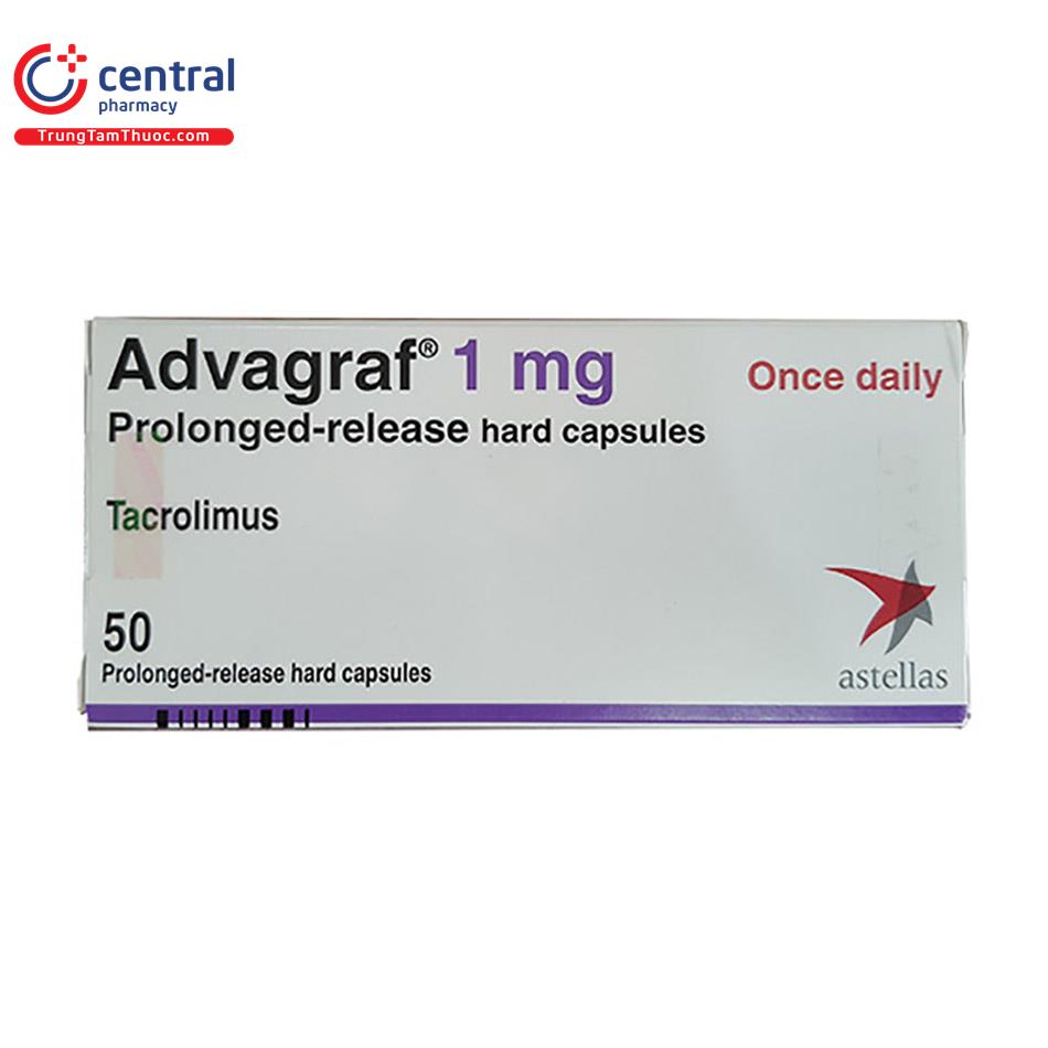 [CHÍNH HÃNG] Thuốc Advagraf 1mg - Dự phòng thải ghép sau phẫu thuật