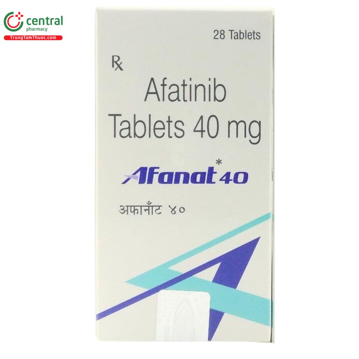 Thuốc Afatinib tablets 40mg Natco điều trị ung thư phổi