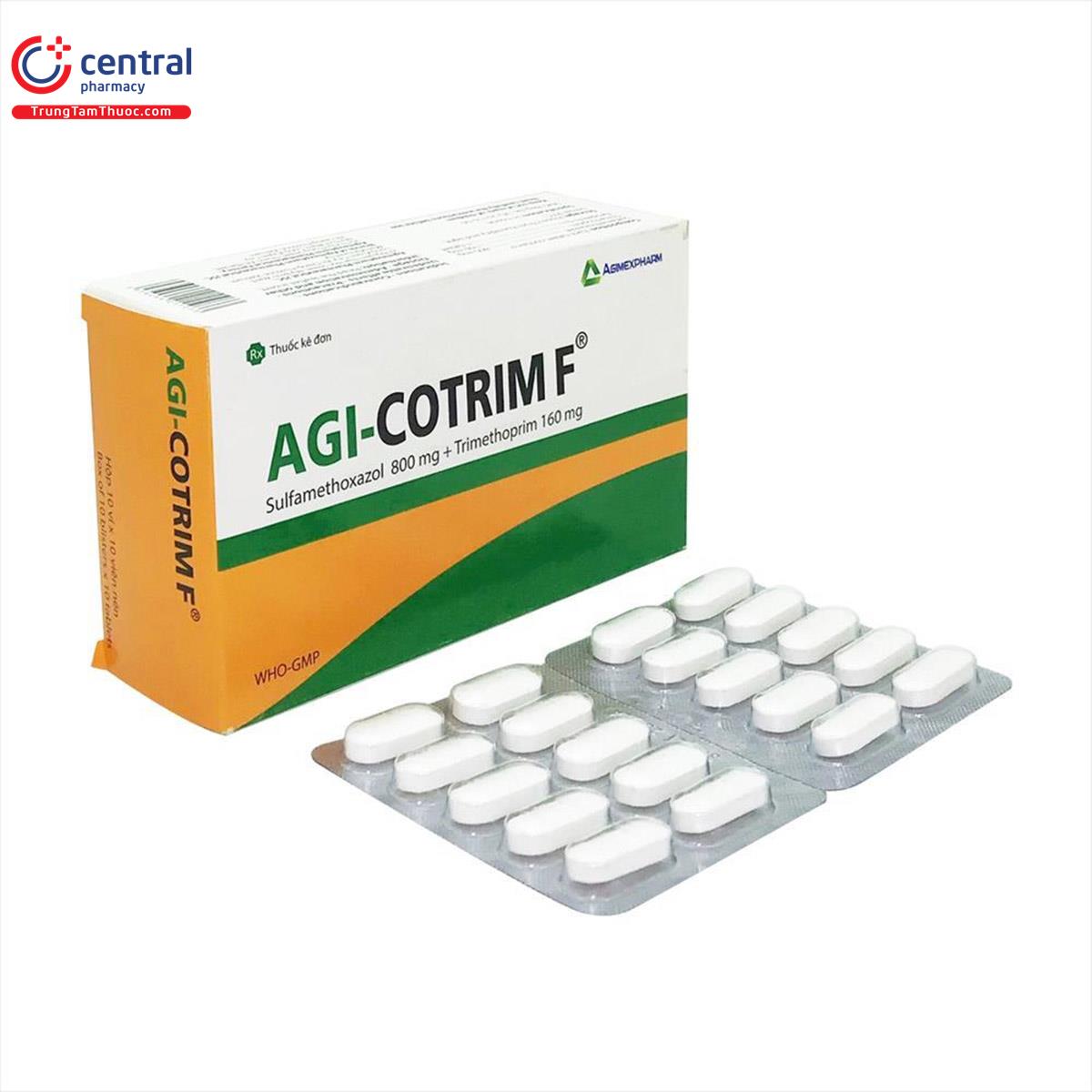 Thuốc Agi-Cotrim F (Vỉ) giúp điều trị nhiễm khuẩn hô hấp, tiết niệu