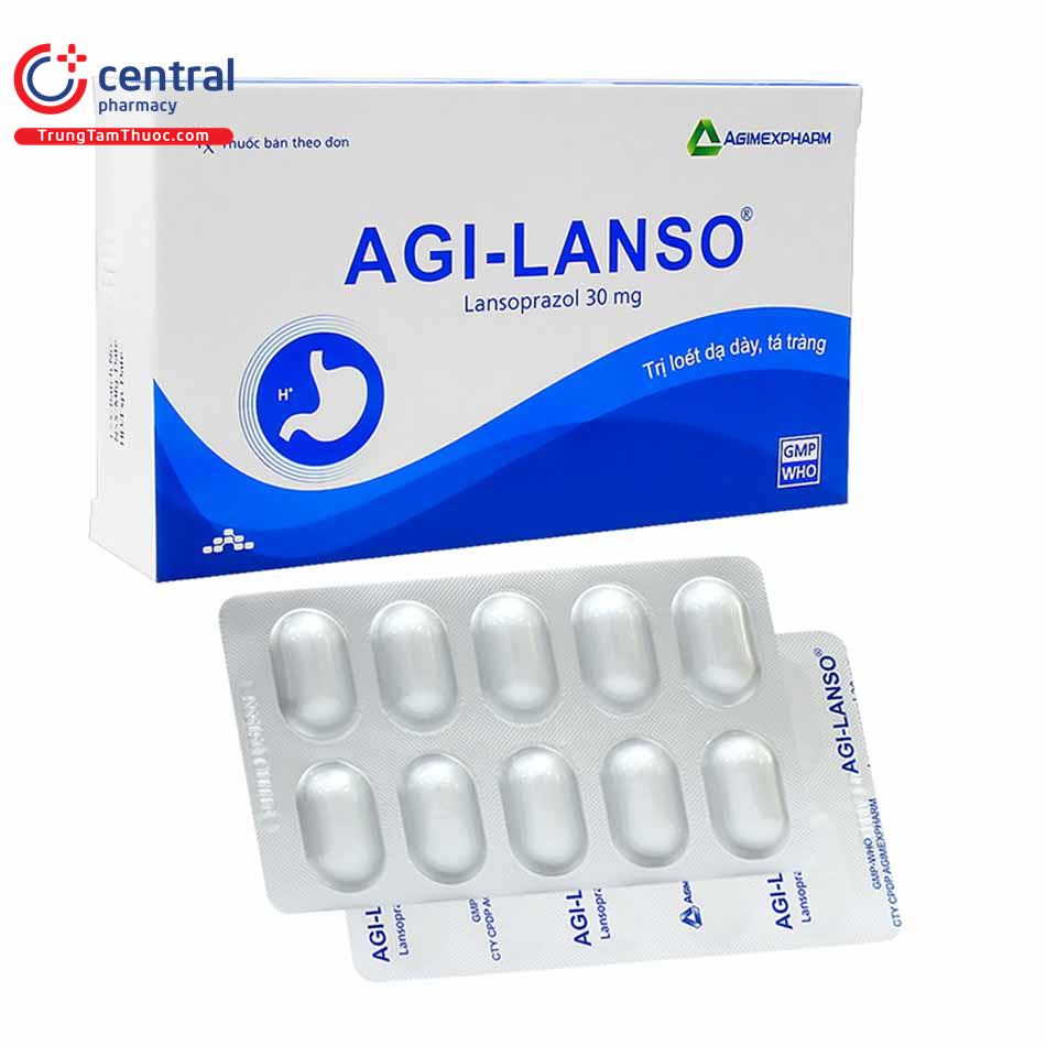 [CHÍNH HÃNG] Thuốc Agi-Lanso điều trị viêm loét dạ dày