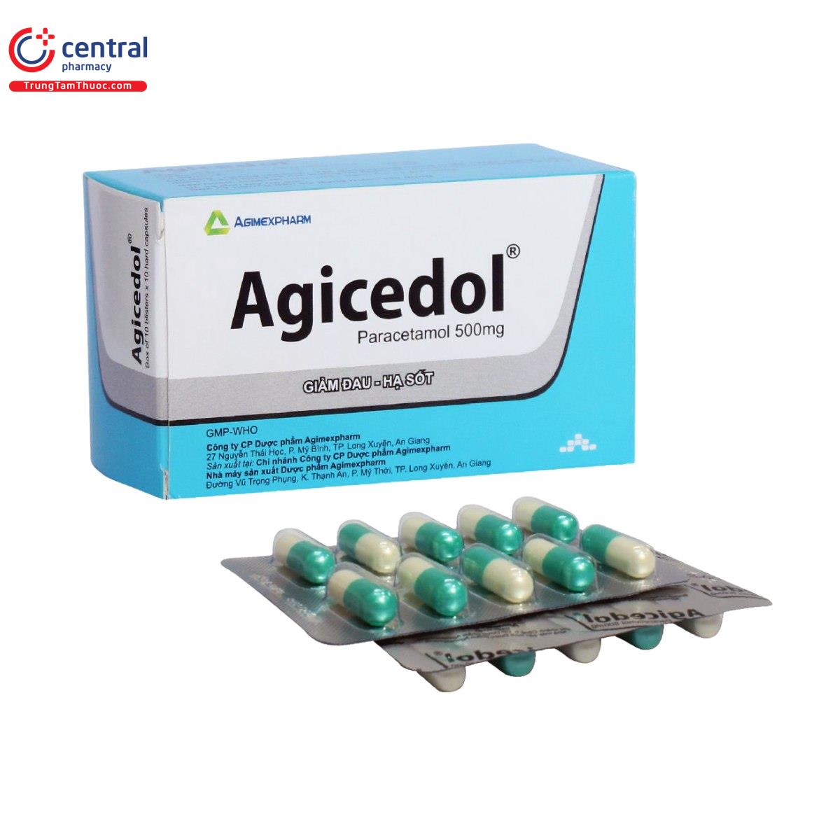 Thuốc Agicedol 500mg - Thuốc giảm đau hạ sốt hiệu quả mà an toàn