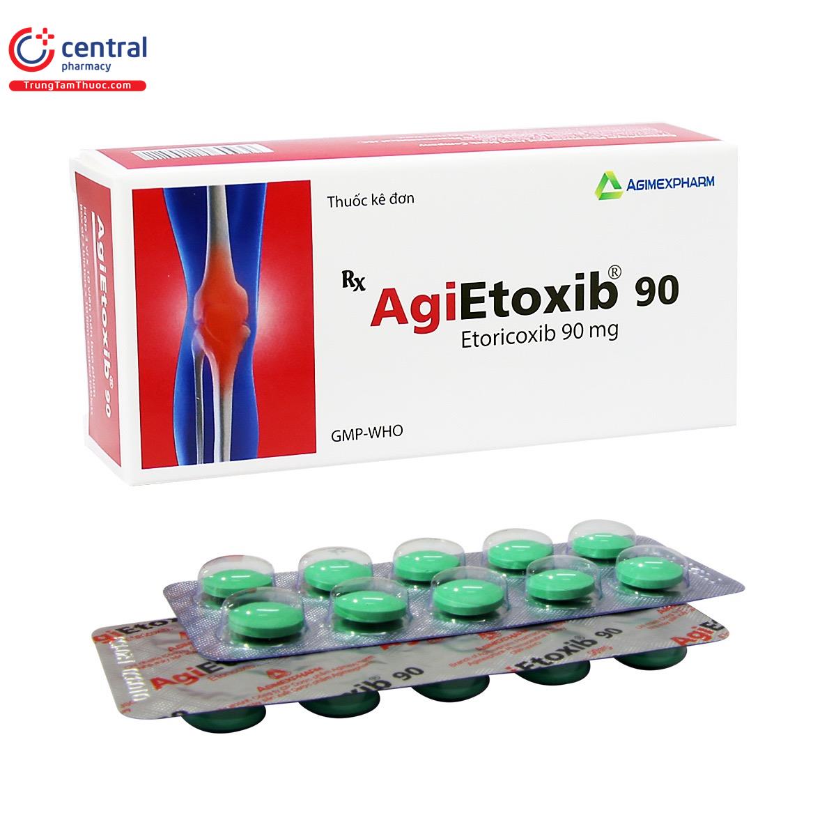[CHÍNH HÃNG]Thuốc AgiEtoxib 90: Thuốc chống viêm ức chế chọn lọc COX2